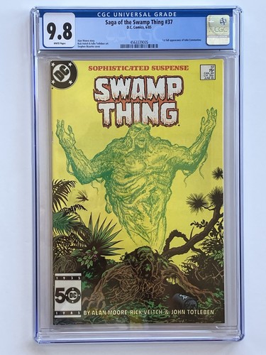 Swamp Thing #37 CGC NM/M 9.8 White Pages Saga of the 1st John ...