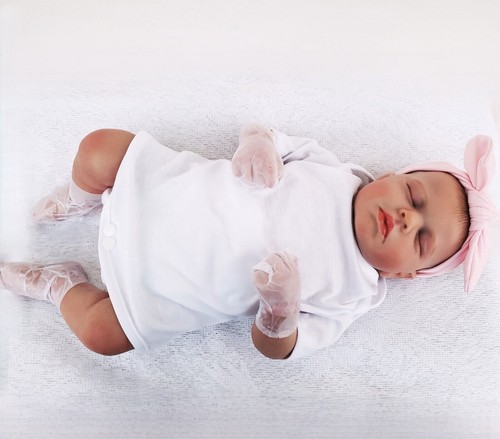 19 Inch Baby Newborn Reborn Doll Girl Lifelike Cloth Body Vinyl Soft ...