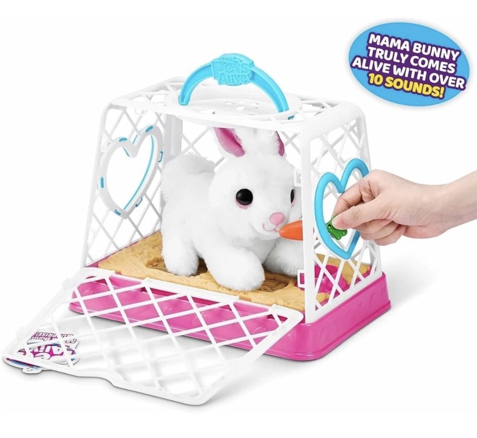 ZURU Pets Alive Mama Bunny & Baby Surprise Bunny Christmas Toy New | eBay