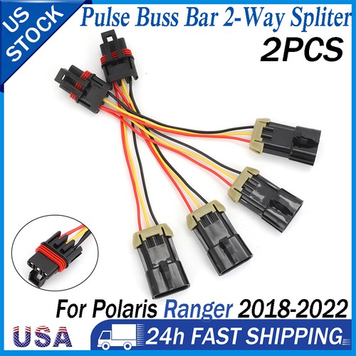 2X 2-WAY SPLITER PULSE BUSS BAR KIT FIT FOR 2018-2022 POLARIS RANGER ...