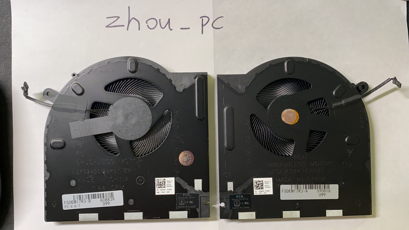 CPU & GPU Cooling replacement cooler Fan for Dell Alienware Laptop M17 ...
