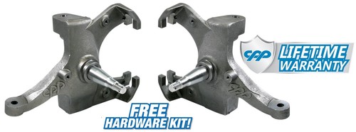 CPP 73-87 CHEVY GMC C10 2WD WITH 1.25 ROTOR 2.5" DROP LOWERING SPINDLES ...