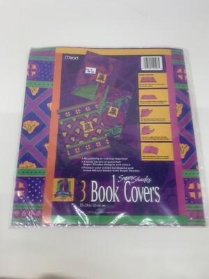 Mead Super Shades Pack Of Three Book Covers Vintage 1992 | eBay
