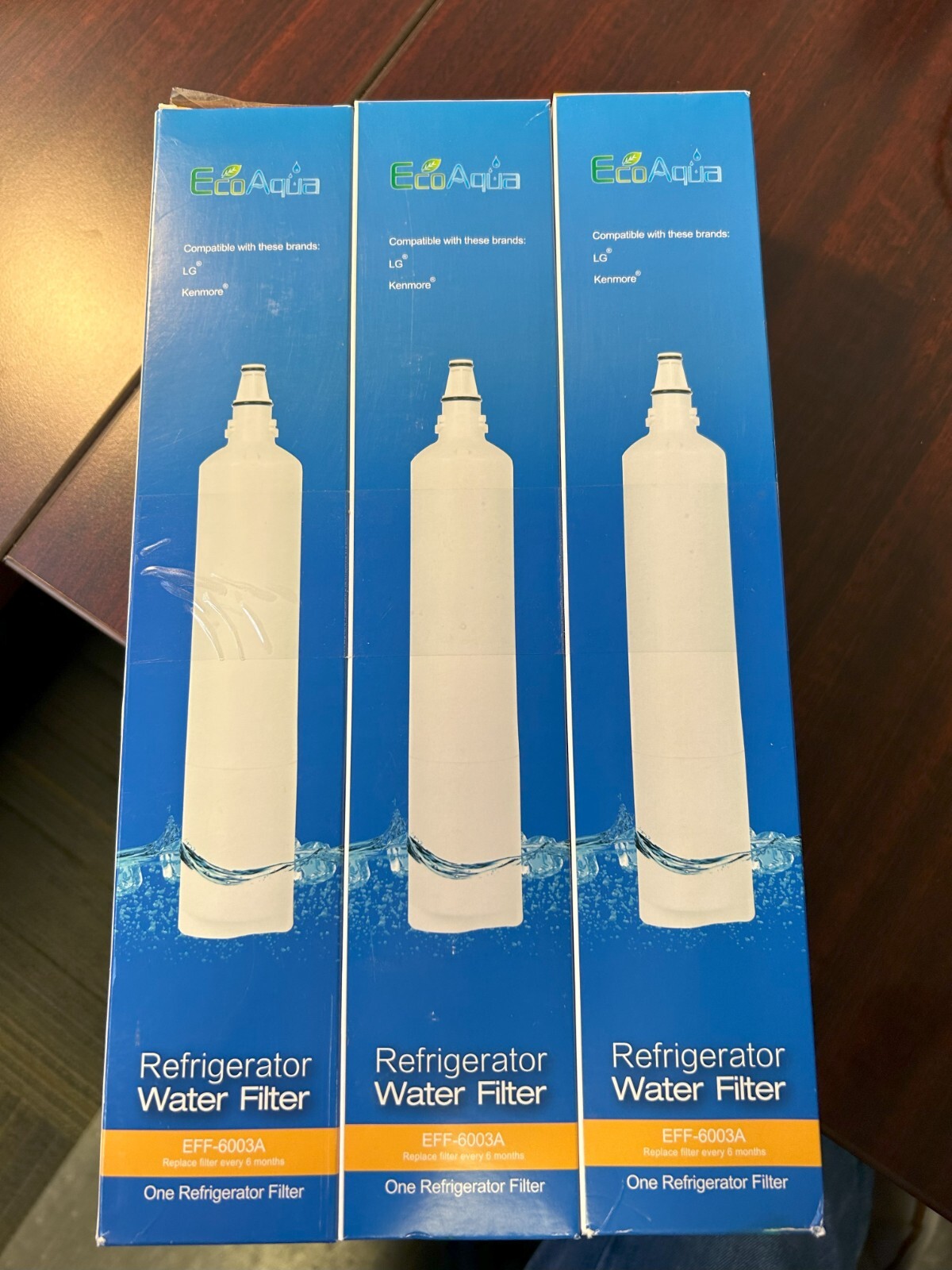 EcoAqua EFF-6003A Refrigerator Water Filter, Replacement for LG LT600P ...