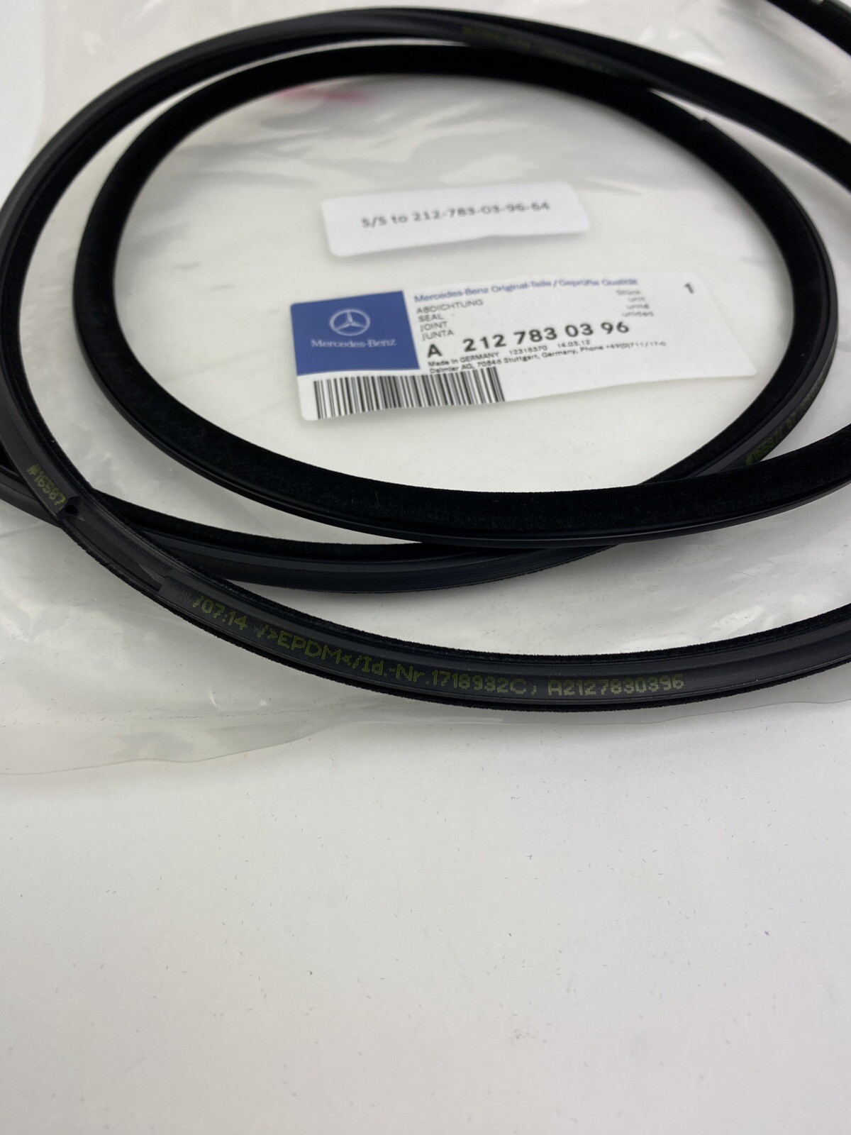 NOS Genuine Mercedes-Benz OEM Glass Roof Fixed Rear Seal 212-783-03-96 ...