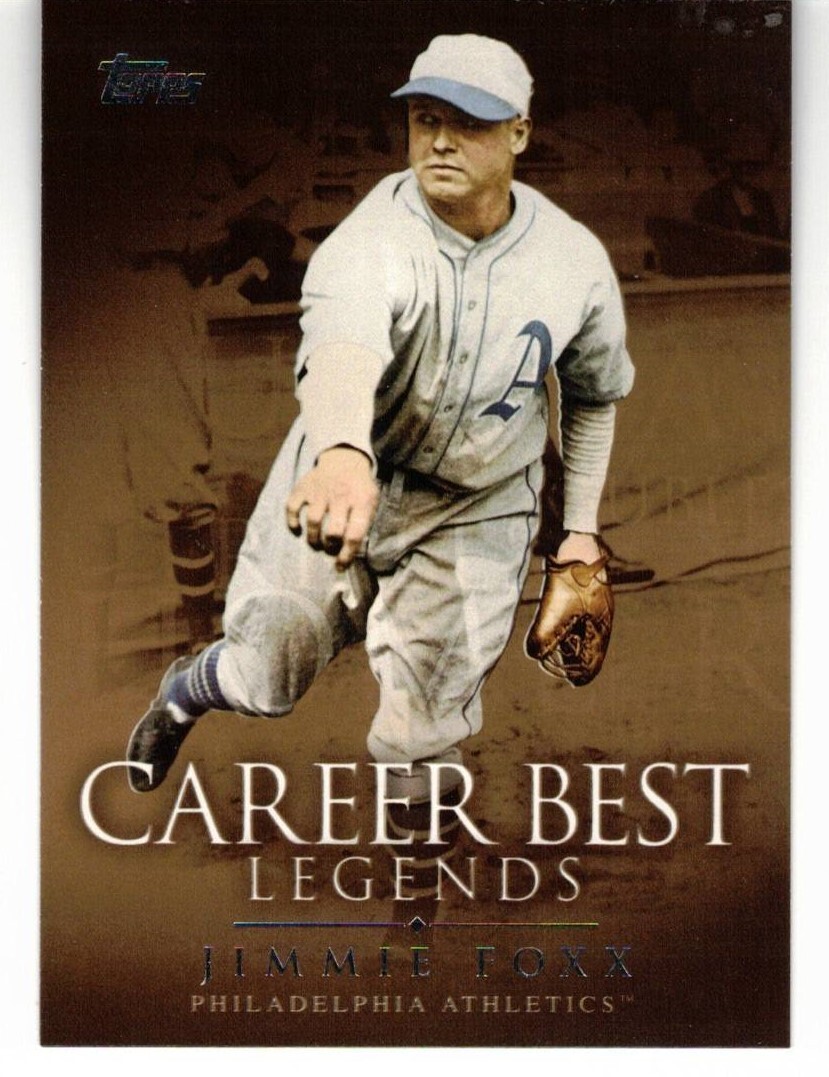 Jimmie Foxx 2009 Topps Legends of the Game Career Best | eBay