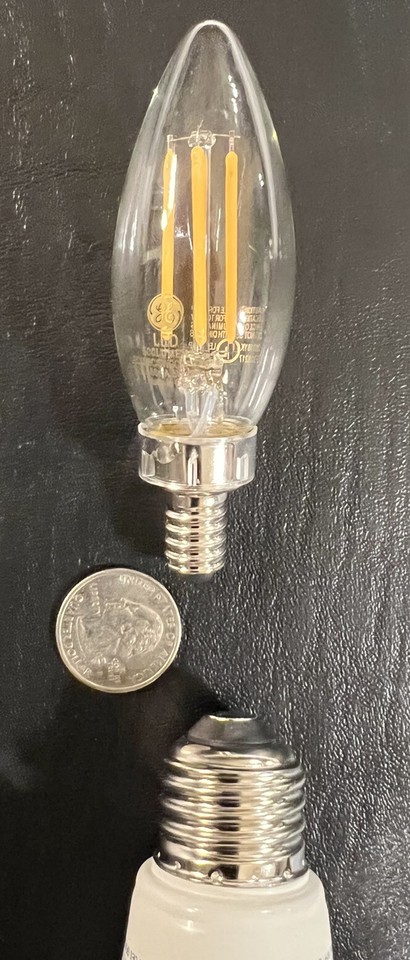 GE 24-Pack Decorative Candle LED B10C Soft White Light Bulbs w ...