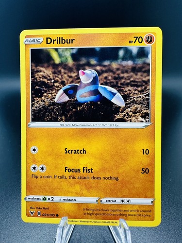 Pokemon TCG - Drilbur 91/185 - Vivid Voltage 2020 | eBay