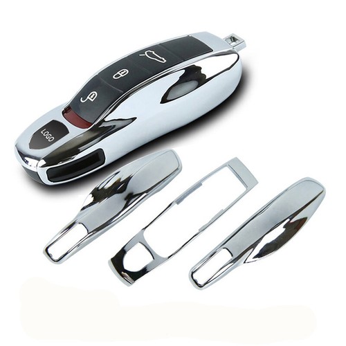 Chrome Car Key Fob Cover Shell OE For Porsche Cayenne Panamera Macan ...