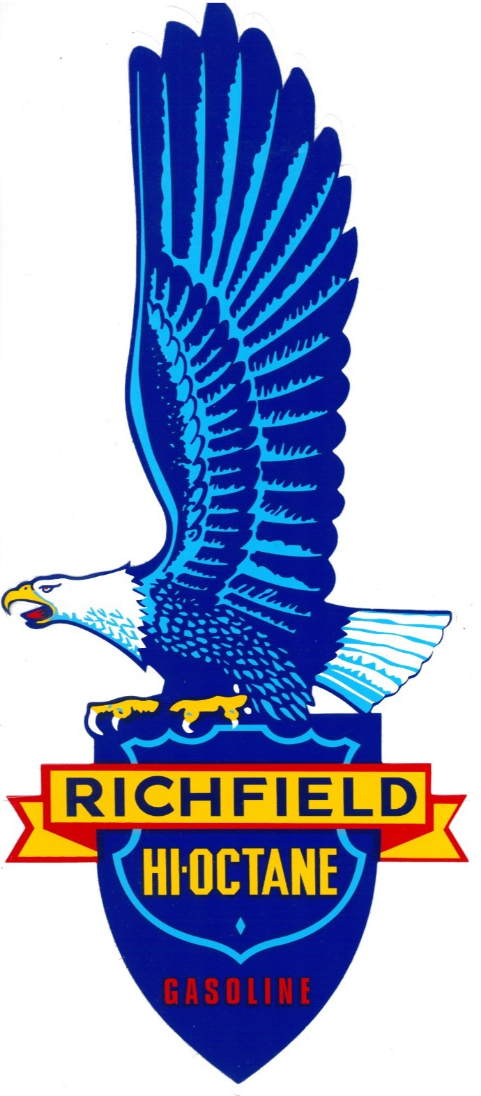 Richfield Eagle Hi-Octane Gasoline Logo Sticker | eBay