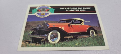 46 Packard Roadster 1931 100 Antique Cars Card Panini Canada Ltd. Rare ...