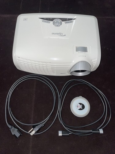 OPTOMA HD33/26 Projector 3D DLP 1080p With LENS Power/HDMI Chord 6’ (No ...