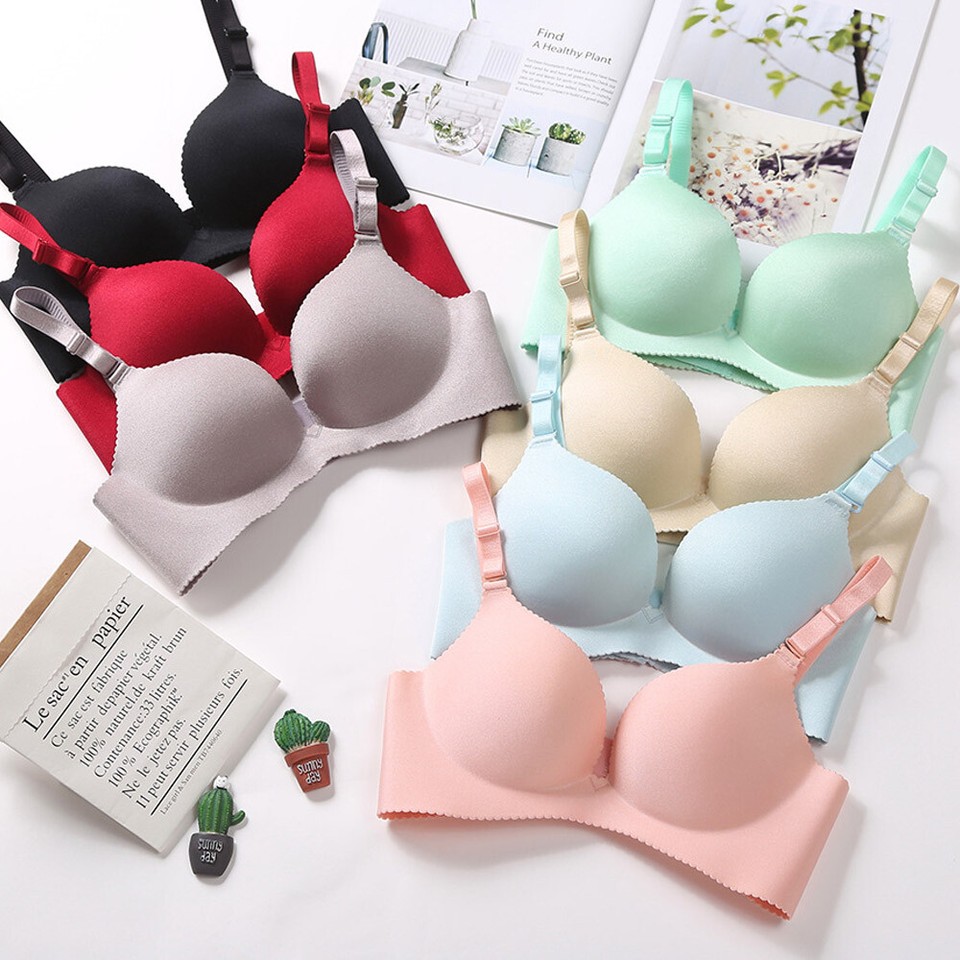 Snug Ladies Push Up Bras Wireless Seamless Sexy Lingerie Brassiere BH ...