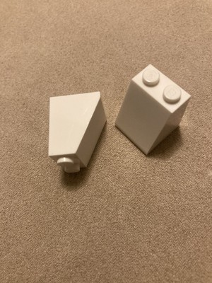 3678 LEGO Parts~(2) Slope 65° 2 x 2 x 2 w Center Tube WHITE | eBay