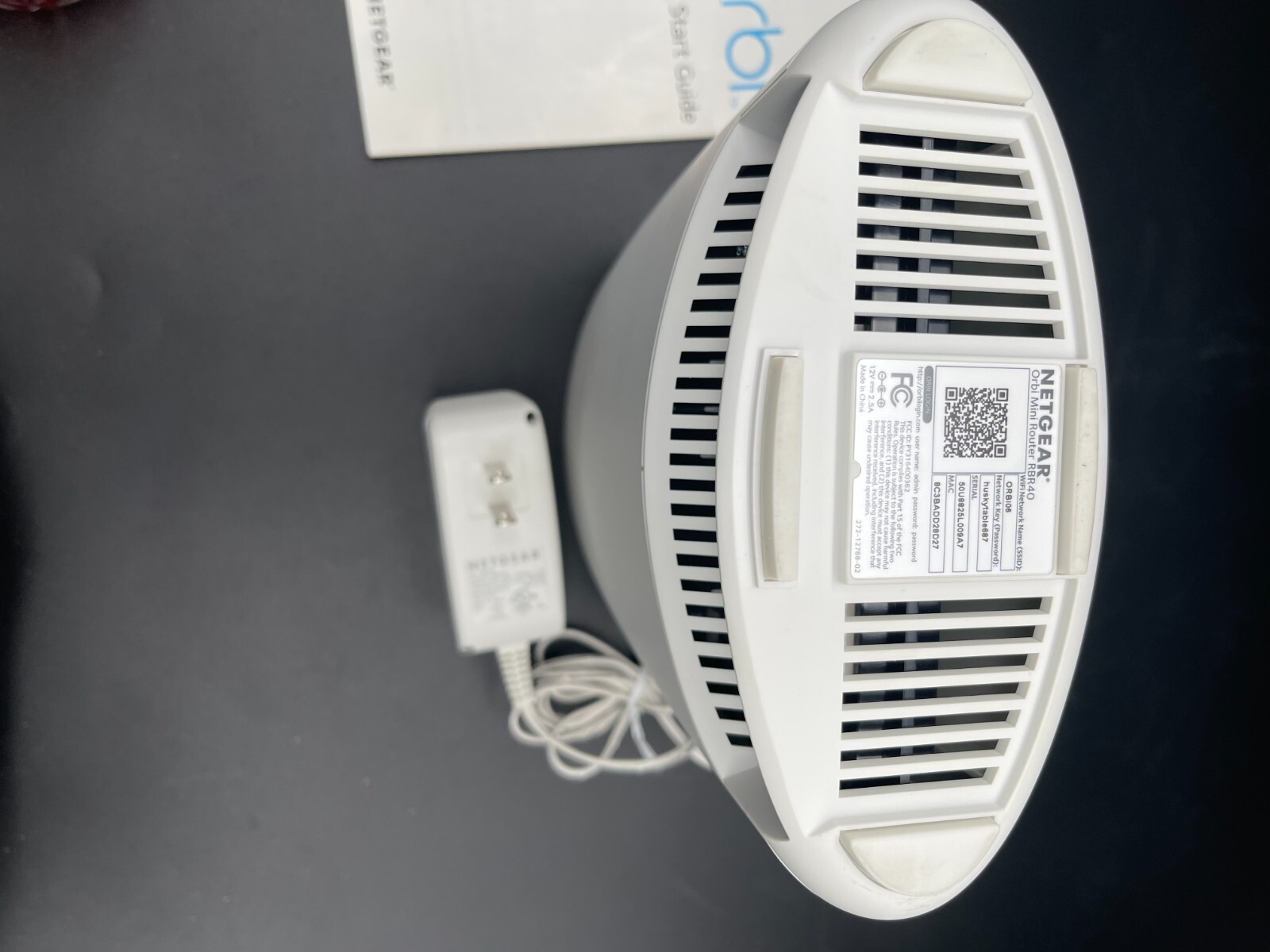 NETGEAR Orbi Mini RBR40 Wireless WiFi Router Base With Power Cord works ...