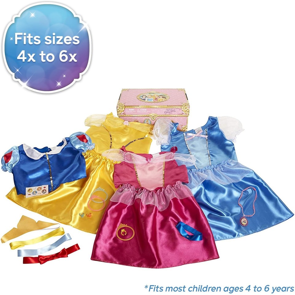 Disney Princess Dress Up Trunk Deluxe 21 Piece Officially Licensed ...