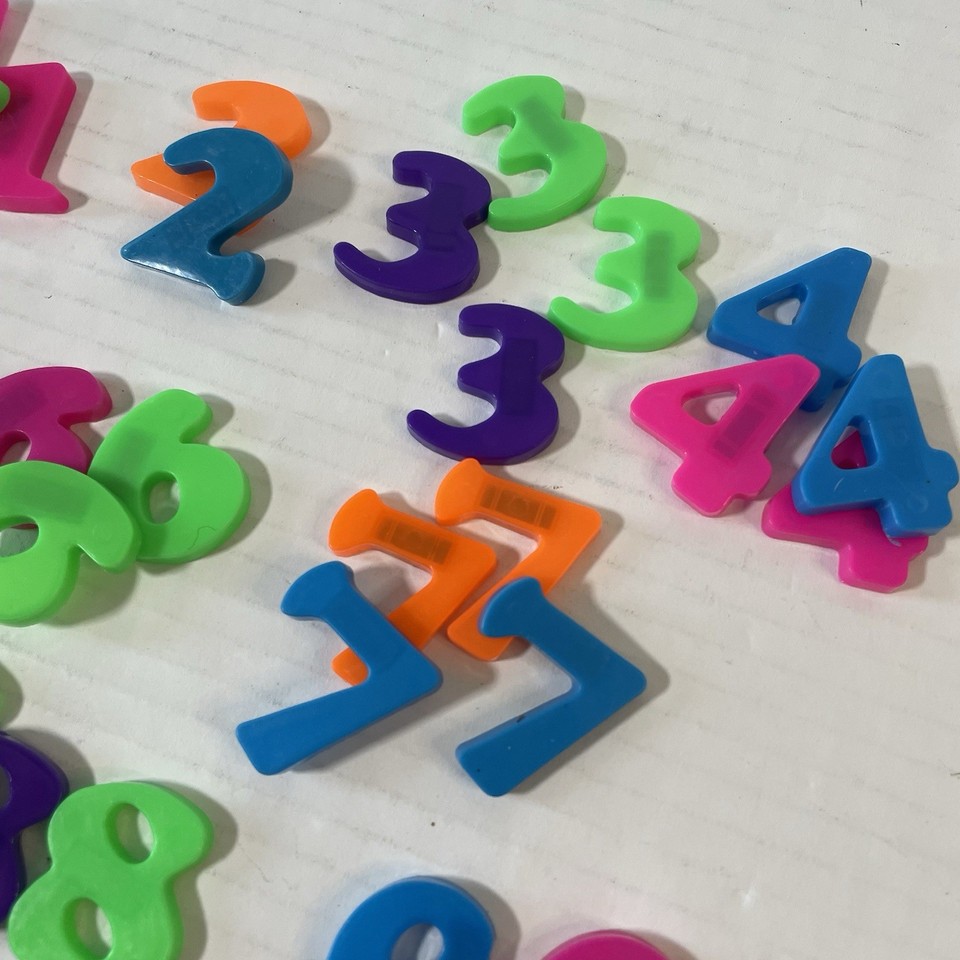 Math Magnetic Numbers Kids Colorful Learning Refrigerator Magnets 49 Pc ...