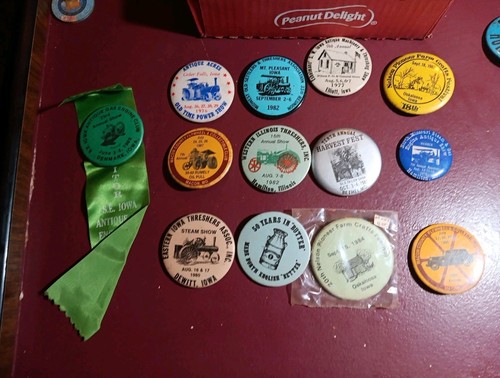 Farming Pinbacks Tractors Steam Engine Missouri Iowa Illinois Fair ...