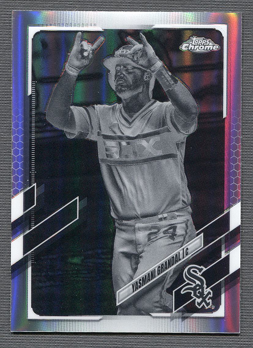 2021 Topps Chrome Negative Refractor #204 Yasmani Grandal | eBay