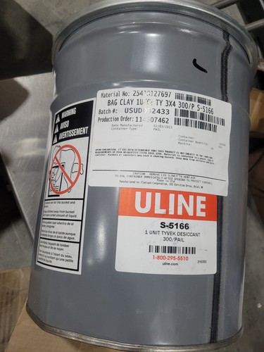 ULINE DESICCANT S-5166 BAG CLAY 300/PAIL MATERIAL # 25419127697 | eBay