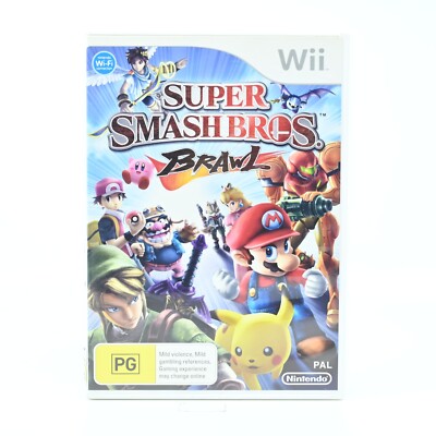 Super Smash Bros. Brawl - Nintendo Wii Game + Manual - PAL - MINT DISC ...