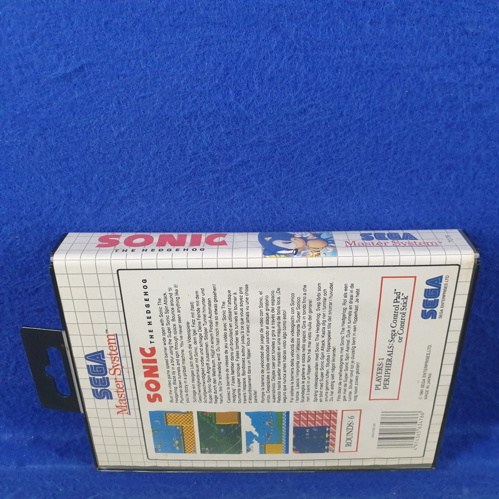 Master System SONIC THE HEDGEHOG Boxed &Complete PAL REGION FREE (Works ...