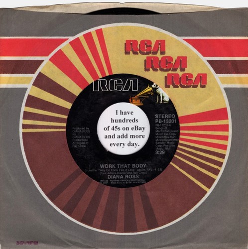 Diana Ross 45 rpm "Work That Body" on RCA Records | eBay