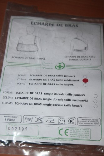 Echarpe de bras Oxpharm Planet - Sangle Dorsale Taille Médium - (filet ...