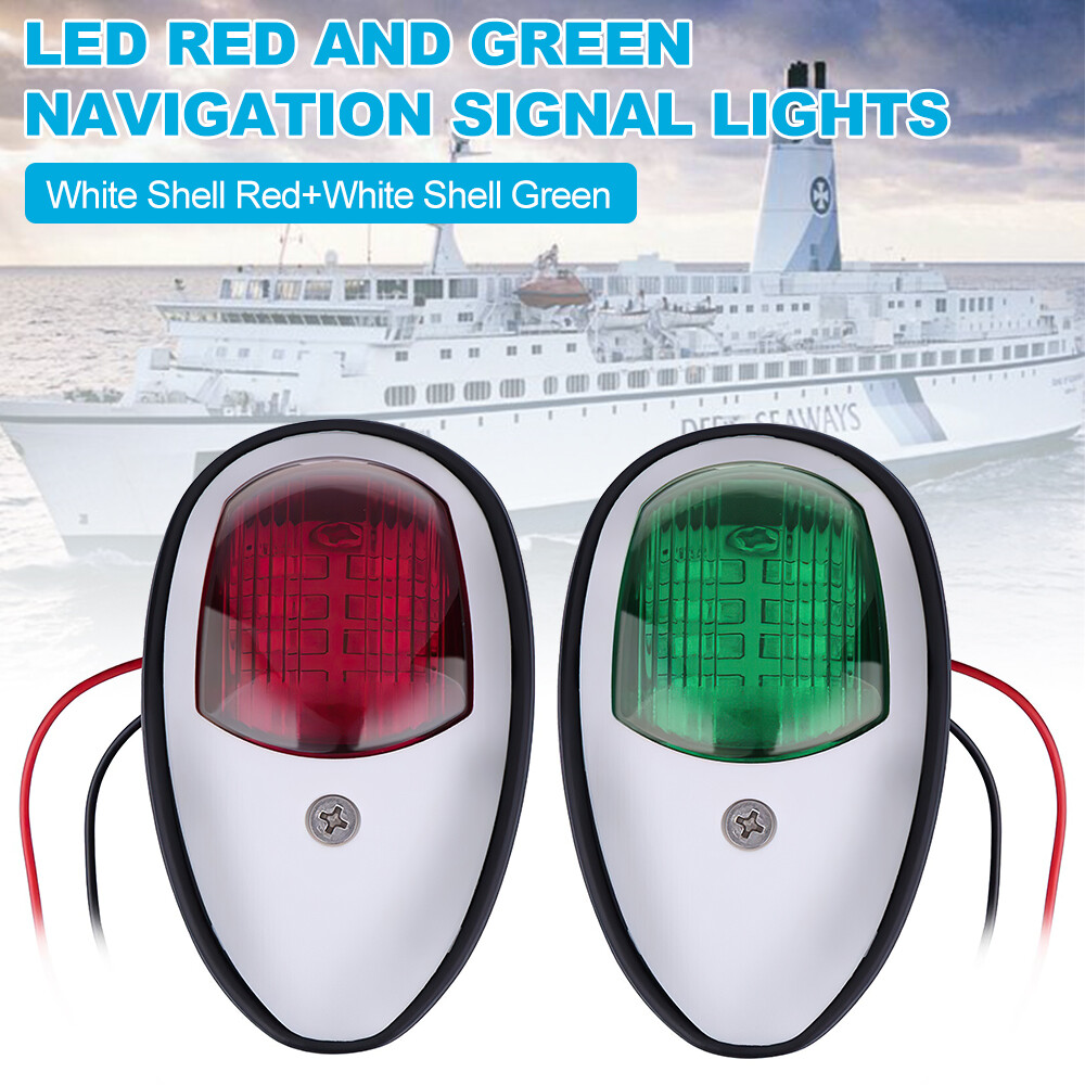 2x LED Navigation Lights Nav Lamp Side Mount Port Starboard Marine ...