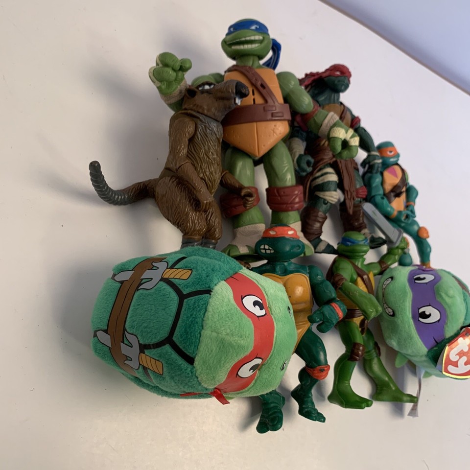 Lot Teenage Mutant Ninja Turtle Half Shell Heroes Action Figures TMNT ...