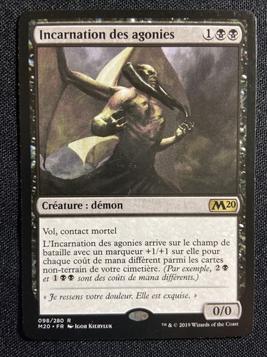 Carte Magic Rare FR Boss Démon Incarnation Des Agonies 2019 Superbe ...