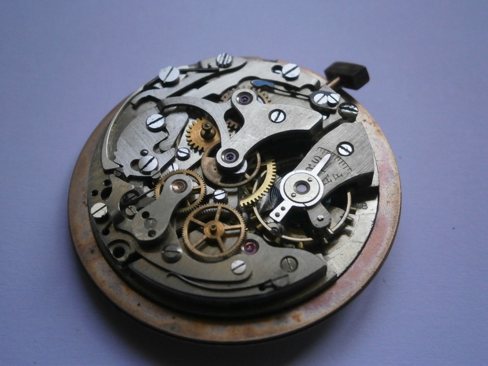 Vintage gents CHRONOGRAPH movement mechanical watch spares or repair ...