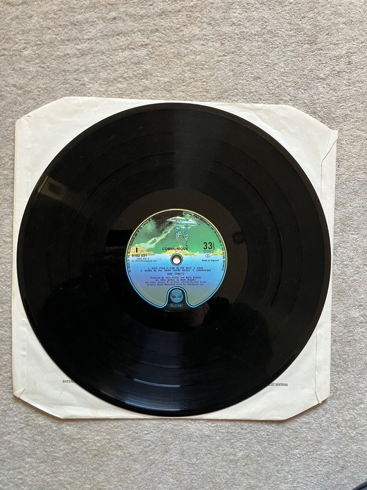 Dire Straits Communique LP vinyl UK Vertigo 1979 spaceship labels ...