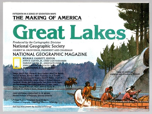 Map National Geographic Great Lakes 1987 | eBay