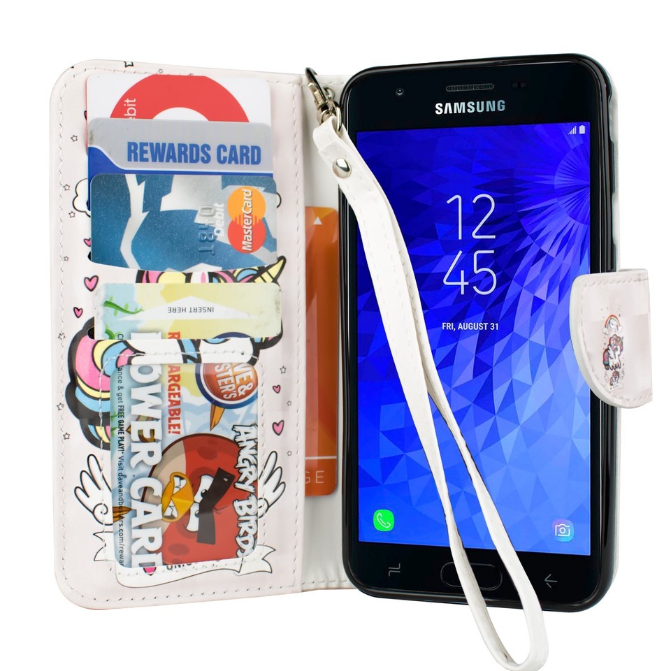 For Samsung Galaxy J7 REFINE 2018 J737 Card Slot Holder PU Leather ...