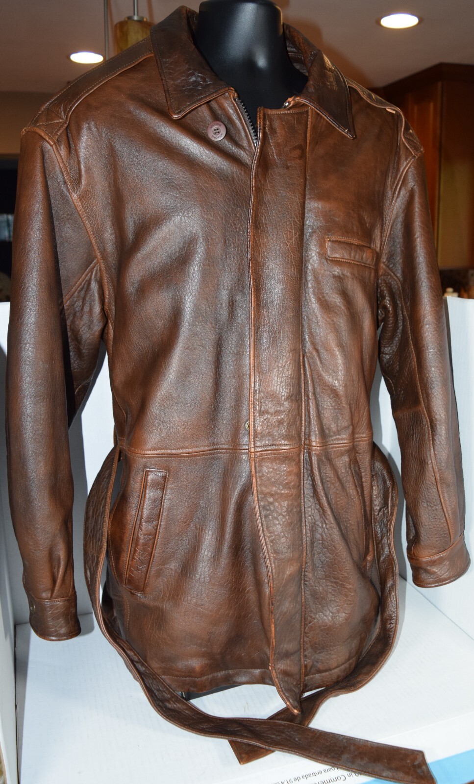 Stunning Vintage Retro Wilson Heavy Leather Men's Coa… - Gem