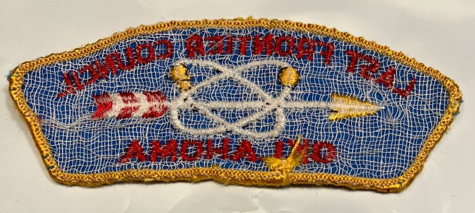 Vintage Last Frontier Council Oklahoma Uniform Strip Flap CSP Boy Scout ...