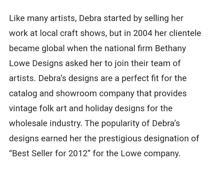 Debra Schoch PAPER MACHE' Celestial FOLK ART Christmas SANTA Pre ...