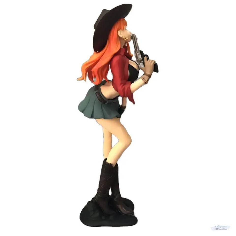 18CM Anime One Piece Figure Pvc Cowboy Nami Action Collectible Model ...