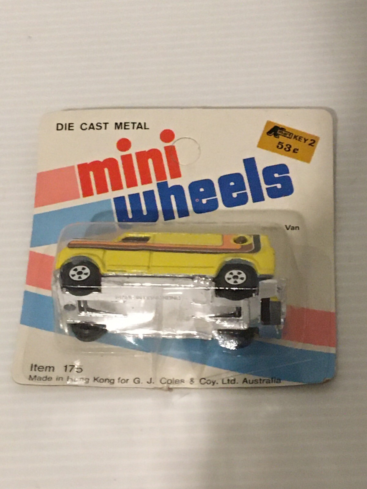MINI WHEELS SUPER VAN MADE IN HONG KONG FOR GJ COLES & CO LTD AUSTRALIA ...