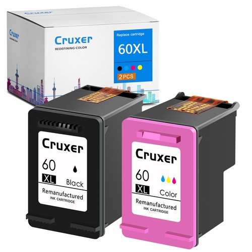 60XL Ink Cartridge Black / Tri-color For HP 60XL HP Photosmart C4610 ...