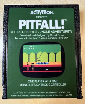 Pitfall! Atari 2600 Activision Game Cartridge - NEW Label! | eBay
