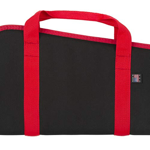 40 Inch Black Red Rifle Case Soft Padded Ruger Scoped Gun Bag with ...