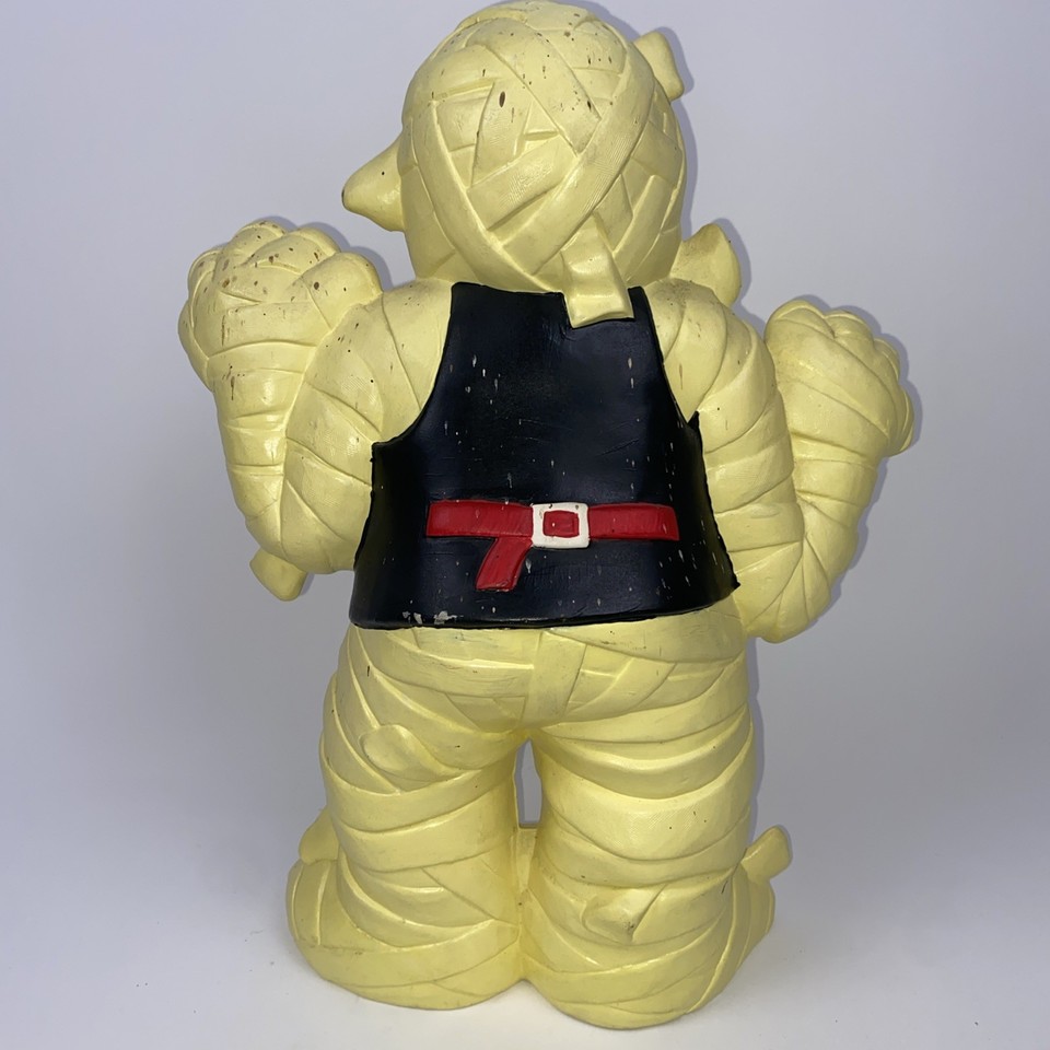 VTG 90's Halloween Large Ceramic Mummy Hand Painted 16 Inch Tall Spooky ...