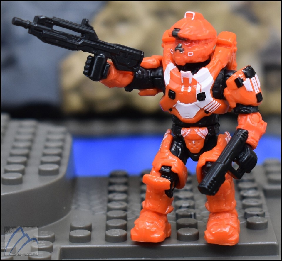 UNSC ORANGE SPARTAN CENTURION HALO MEGA CONSTRUX BLOKS MINI FIGURE HEROES 8 | eBay