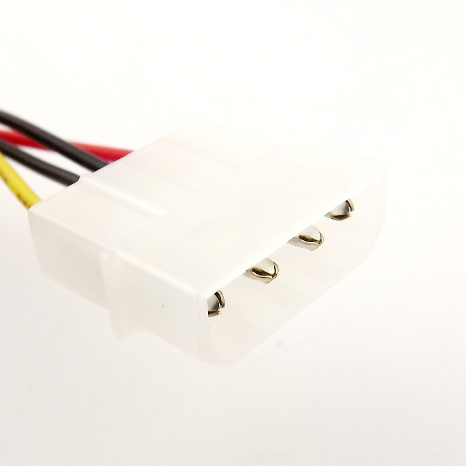 10x 4-Pin Male Molex to Floppy Drive 4-Pin Power Supply Adapter Cable ...