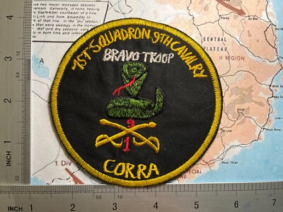 Patch , 1st squadron , 9th , cavalry , bravo troop , cobra patch , t1 ...