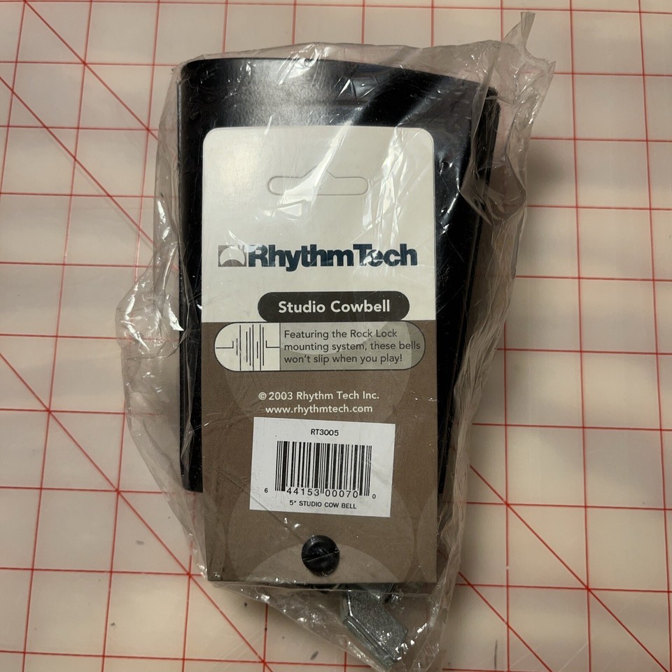 Rhythm Tech Model RT3005 Studio Series Cowbell, 5" - Black | eBay