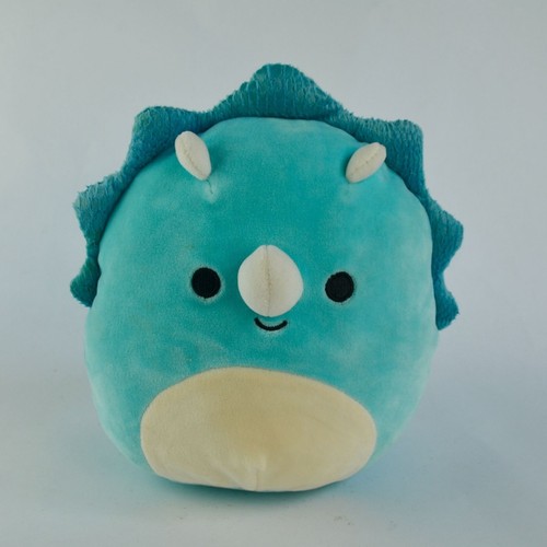 Squishmallows 12 inch Malik Blue Triceratops Fuzzamallow Officially ...