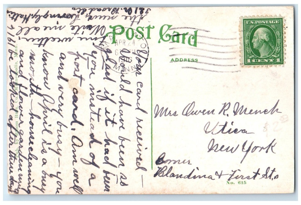 1916 Bethany College Exterior View Building Mankato Minnesota Vintage ...